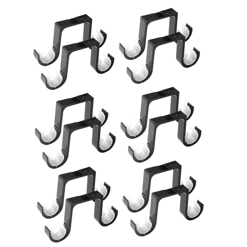 Click here for Geloo 12pcs Double Curtain Rod Brackets Ceiling Mo... prices