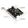 2/4 Port PCIE to USB3.0 Expansion Card Internal Converter PCIE ...