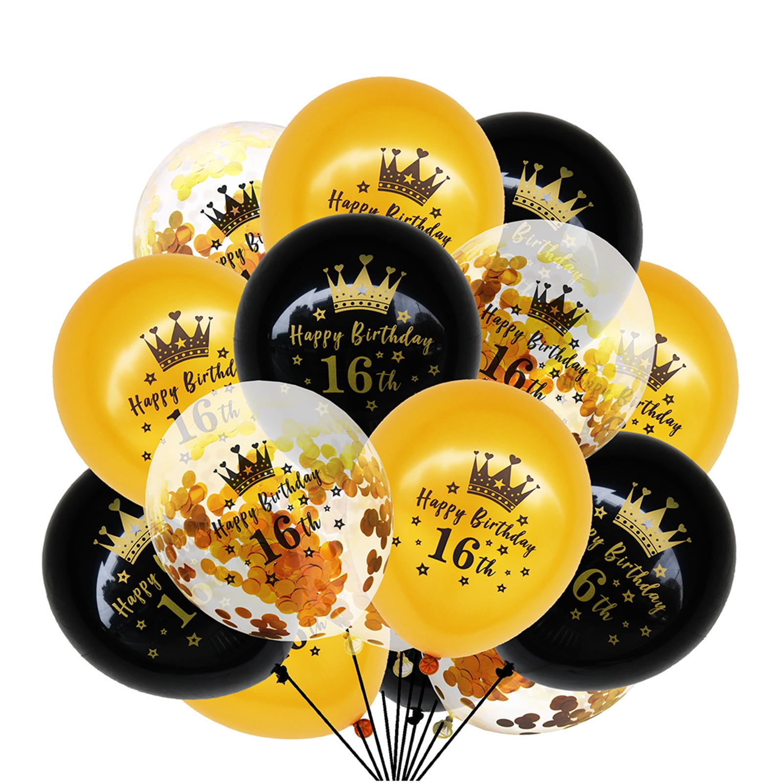 Balloons With Numbers Printed On