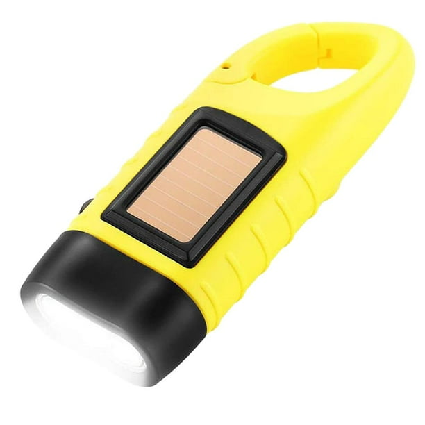Linterna LED con energía solar Manivela Equipo de supervivencia para ...