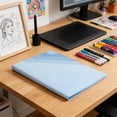 Blue Plastic 6 Layer L Shaped Folder A4 Test Paper Storage Bag ...