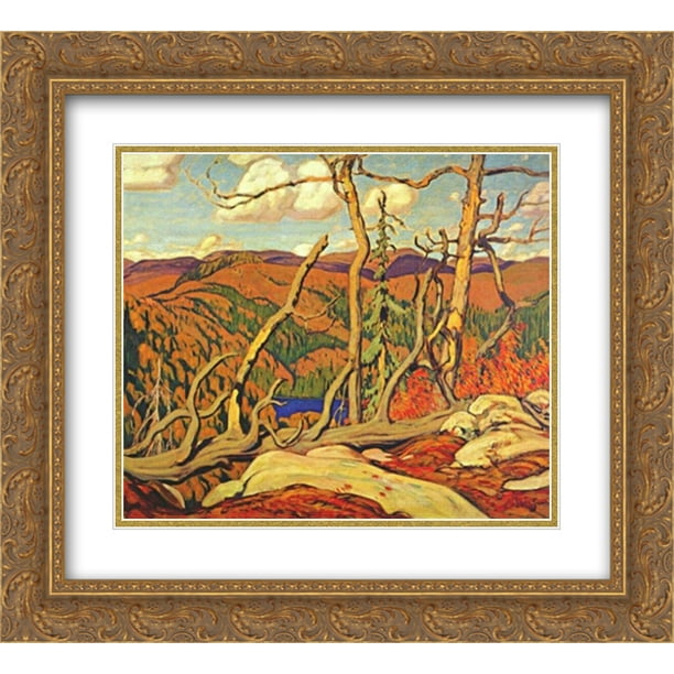 J. E. H. MacDonald 2x Matted 24x20 Gold Ornate Framed Art Print ...