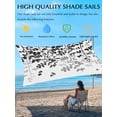 Black Gradient Leaf Sun Shade Sail 14'X18' Rustic Eucalyptus Leaves ...