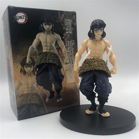 Anime Demon Slayer Hashibira Inosuke Real Face Standing Ver. Pvc Action ...