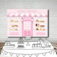Custom 7x5ft Sweet Shoppe Backdrop Dessert Parlor for Girl Birthday ...
