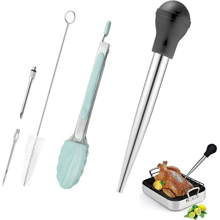 Turkey Baster Cooking Set,Baster Syringe for Cooking,Stainless Steel ...