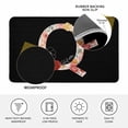 Black Letter Q Flower Doormat Watercolor Alphabet Q Pink Beige Floral ...