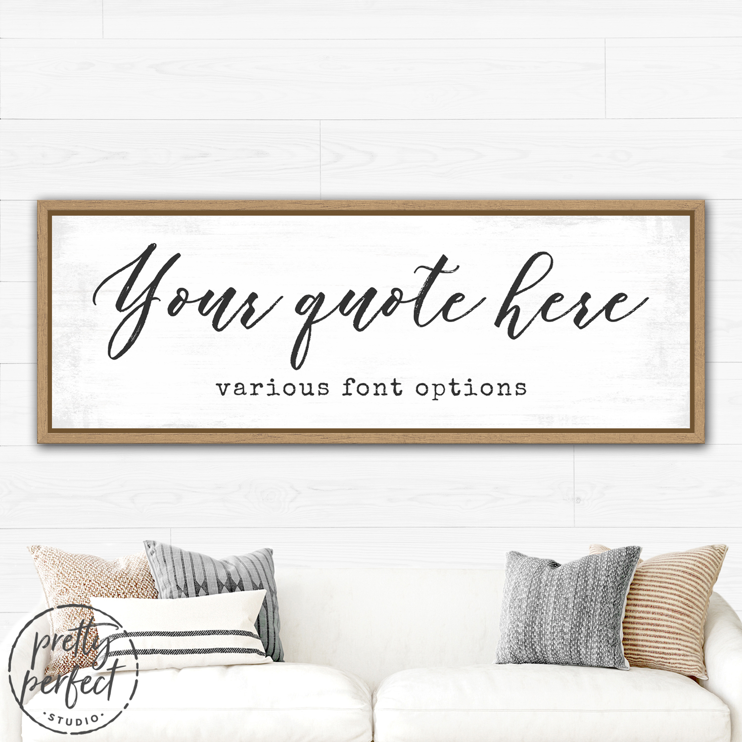 Pretty Perfect Studio Create Your Own Custom Canvas Quote Sign on Wall ...
