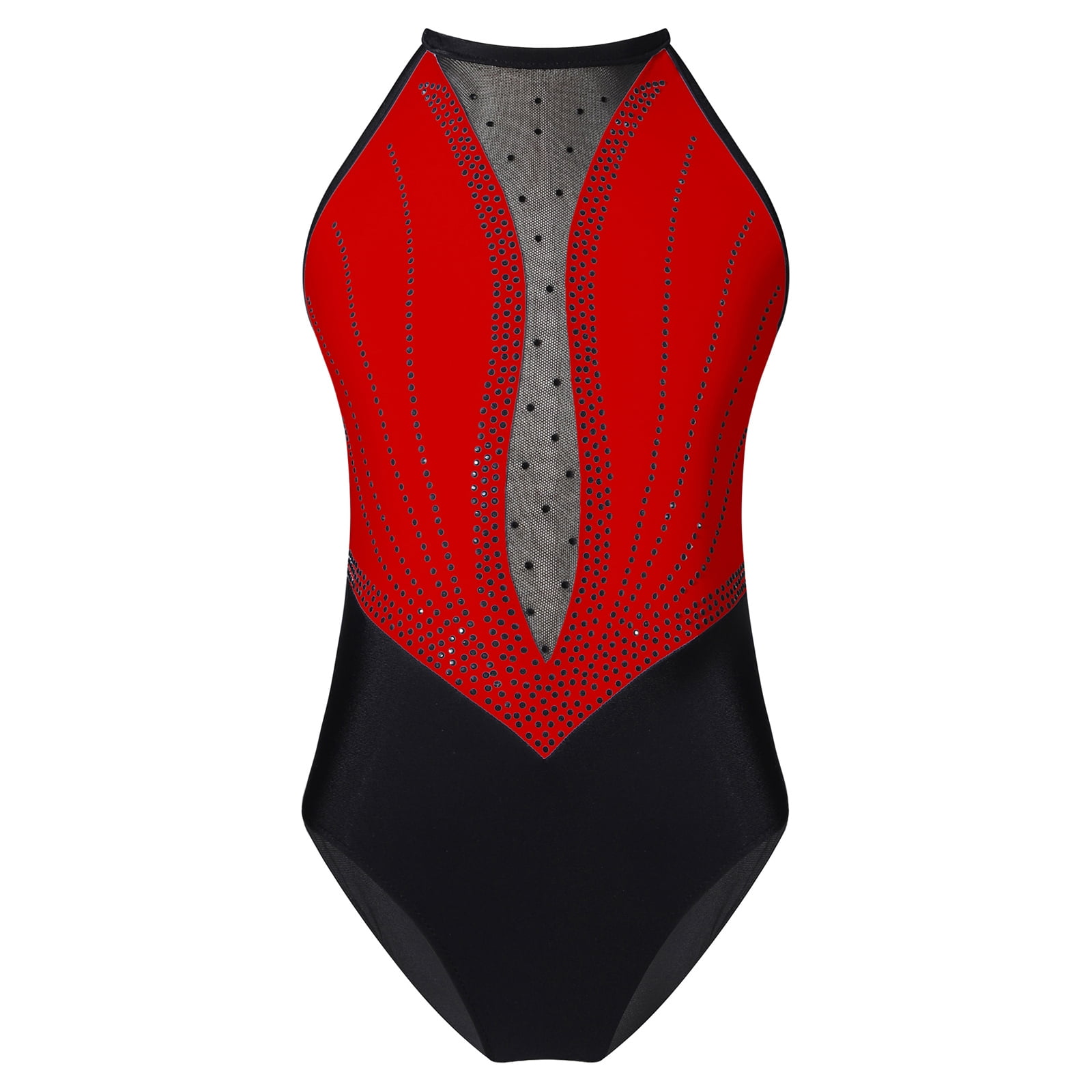 inhzoy Kids Girls Gymnastic Leotard Criss Cross Unitard Bodysuit ...