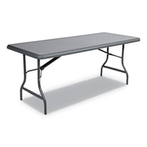Iceberg IndestrucTable Folding Table, 72 x 30 x 29, Charcoal - Walmart.com