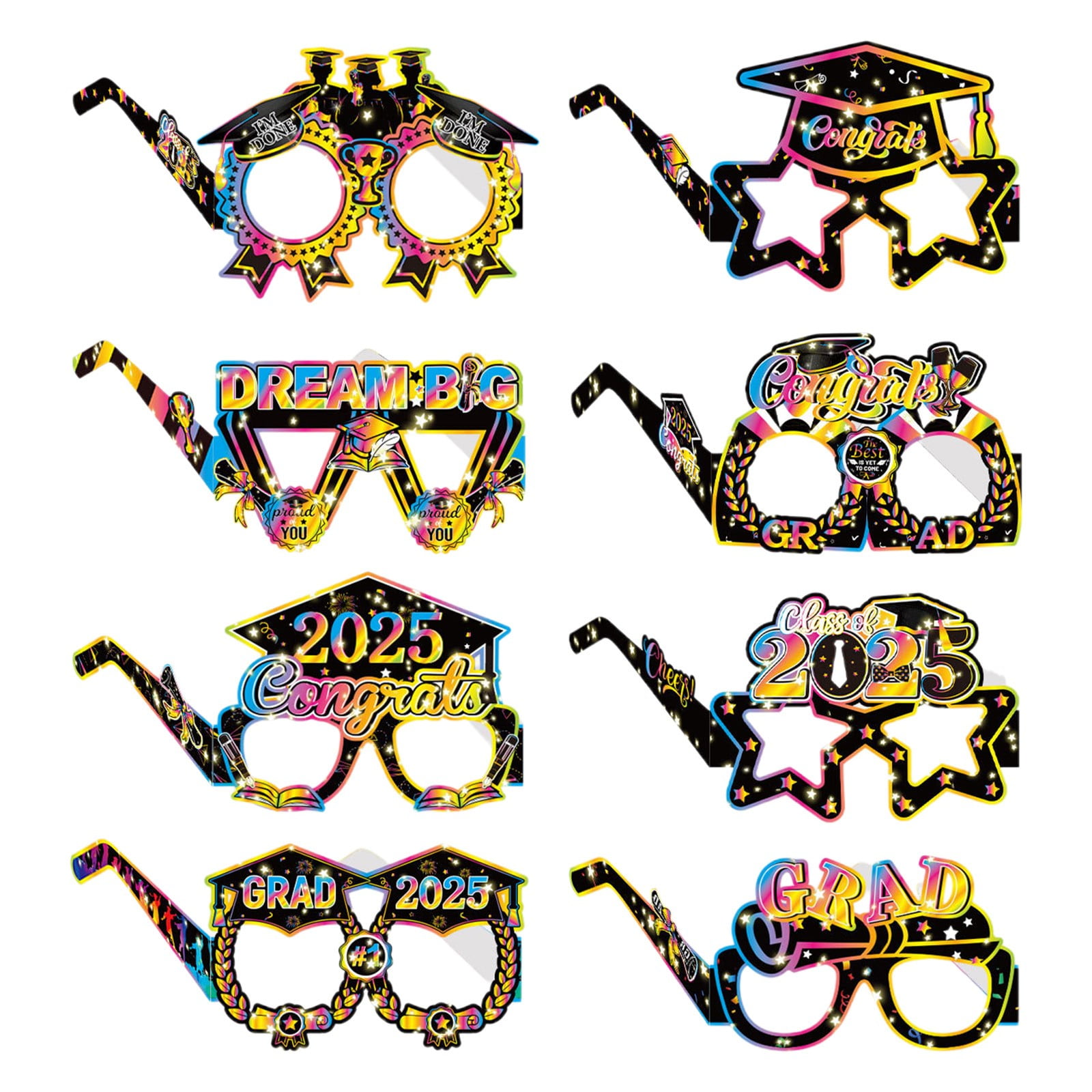 Beach Vacation! Class Of 2025 Graduation Decorations Booth Props 8pcs ...