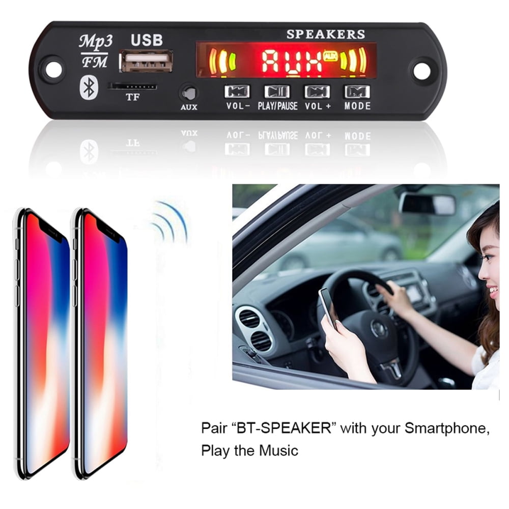 Buy Jq-D032Bt Bluetooth Mp3 Decoder Board Dc12V Power Amplifier 2*3W ...