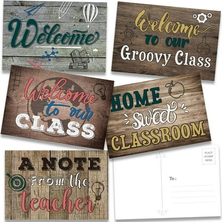 40 Pieces Home Sweet Classroom Welcome Postcards, Welcome to Our Class ...