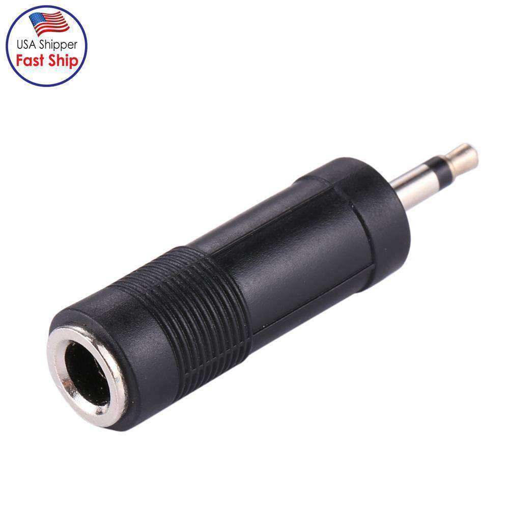 AMZER® 3.5mm Male Jack to 6.35mm Female Jack Adapter - Black - Walmart.com
