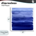 Stupell Industries Indigo Ombre Gradient Wall Plaque Art, design by ...