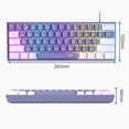 MageGee Mini 60% Gaming Keyboard, RGB Backlit 61 Key Ultra-Compact ...