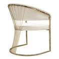 Diamond Sofa SOLSTICEDCCM1PK Solstice Dining Chair with Polished Gold ...