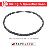 AlveyTech 90 Link 1/2" Pitch 420 Chain for the Baja, Hensim MB165 & MB200, 196cc 6.5 Hp Mini ...