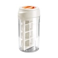 White Multifunctional Ice Cube Mold, All-in-One Ice Making & Storage ...
