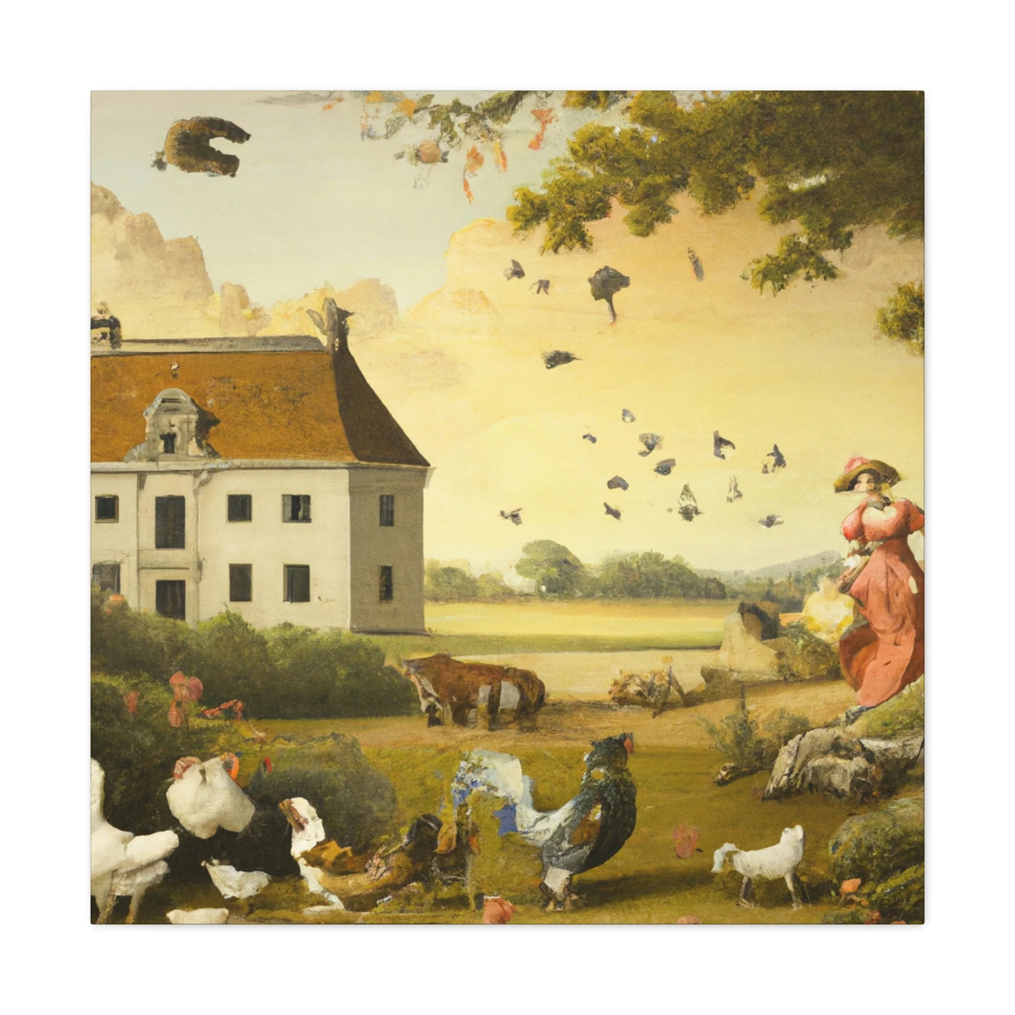 Farm in the Rococo - Canvas - Walmart.com