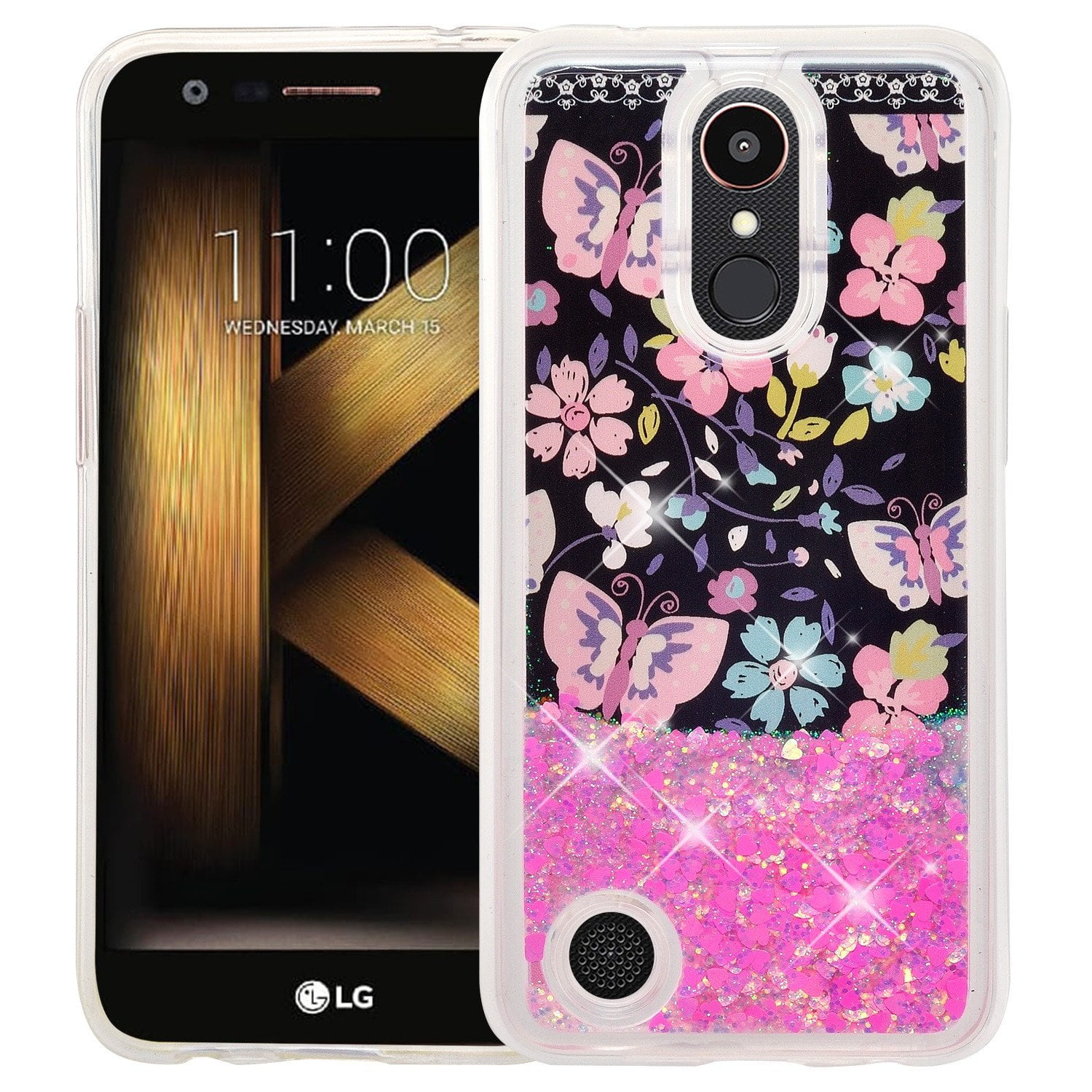 LG Fortune 2, Zone 4, Rebel 3, Bling Liquid Glitter Case, Sparkle ...