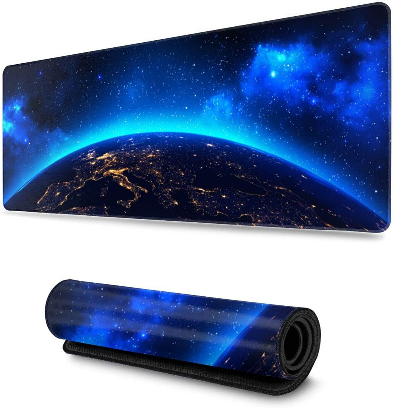 Earth Gaming Mouse Pad Extended Large Size 31.5x11.8 inches Nonslip ...