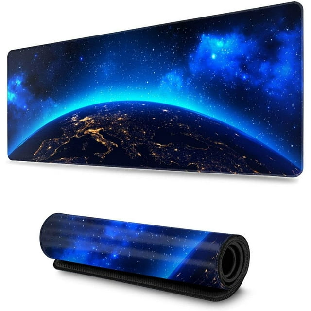Earth Gaming Mouse Pad Extended Large Size 31.5x11.8 inches Nonslip ...