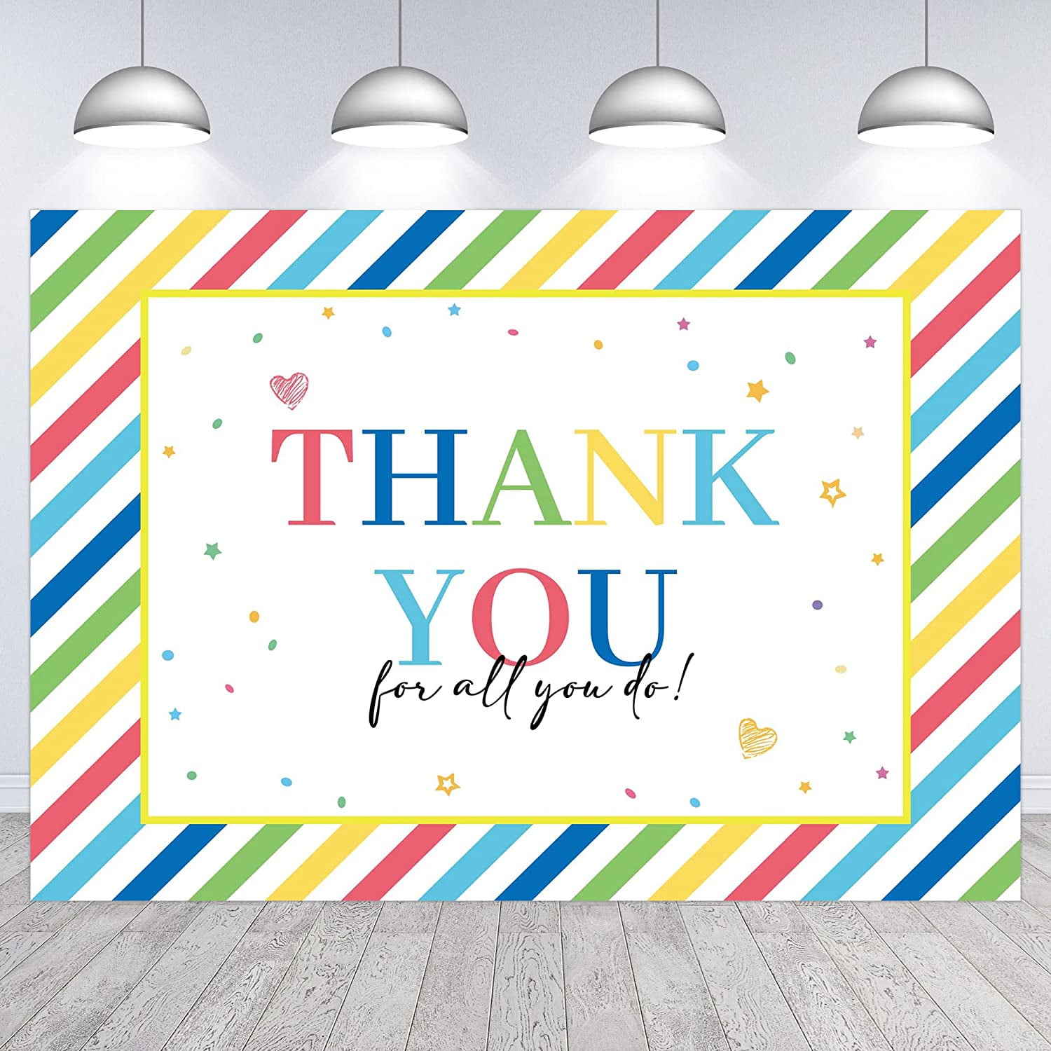 7×5ft Thank You Backdrop Thank to The Teachers Staff Professors Doctors ...