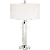 Possini Euro Design Cadence Modern Table Lamp 30" Tall Glass Column ...