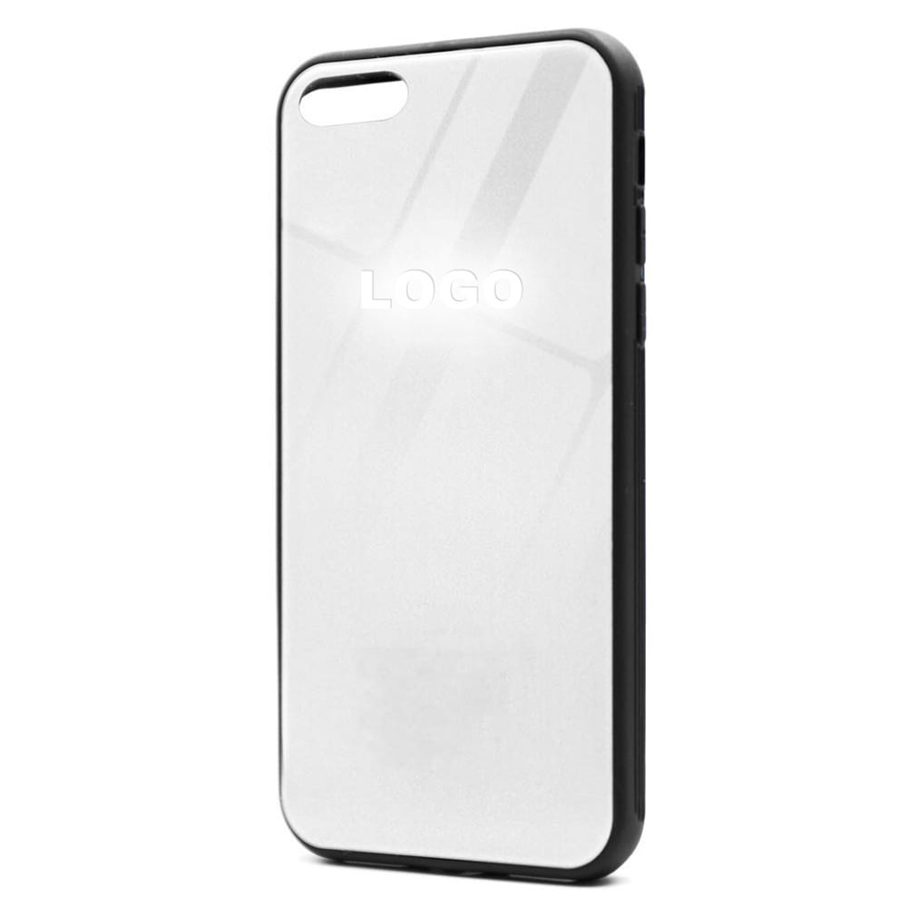 dianhelloya Logo LED Light Tempered Glass Phone Case Cover for iPhone X ...