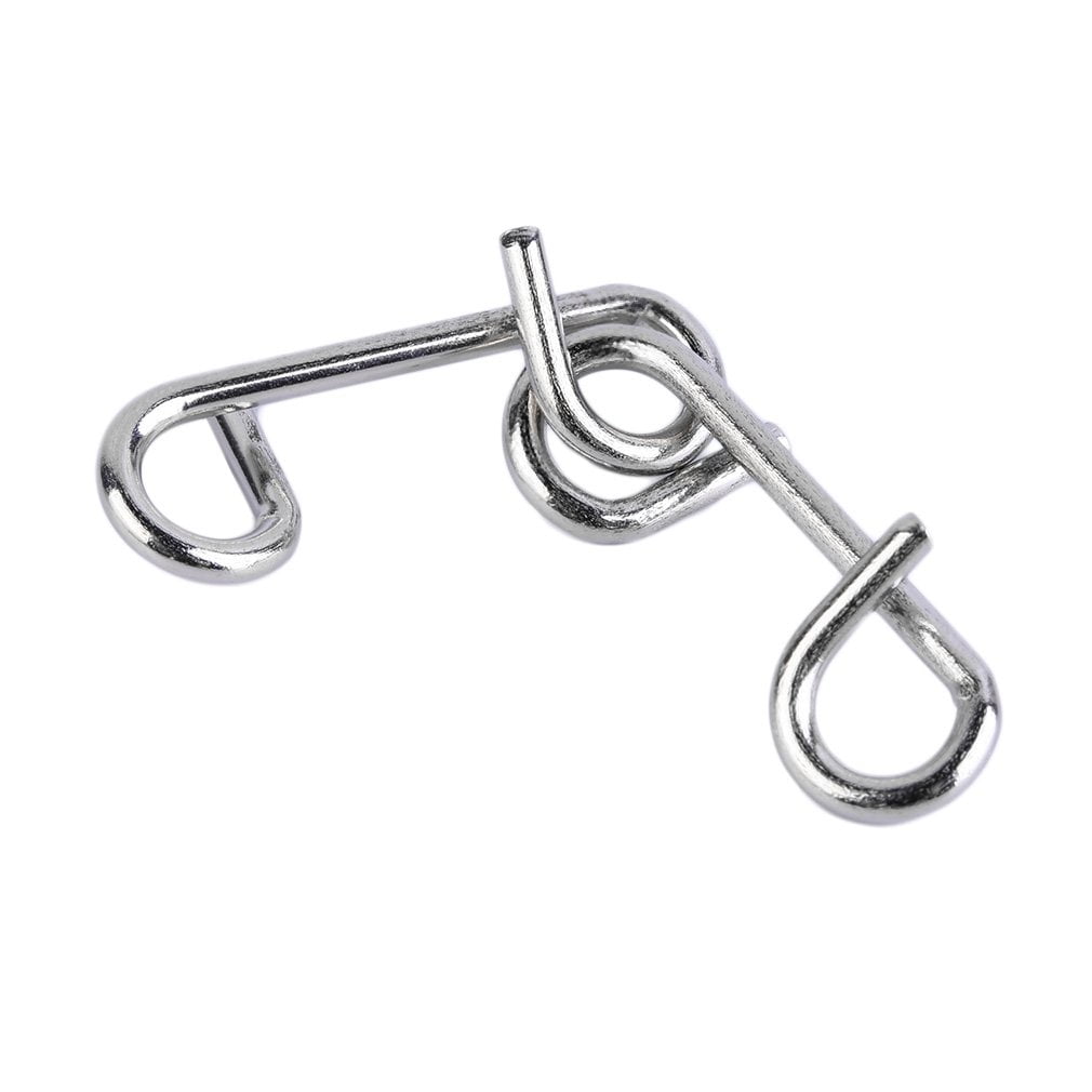 7pcs/Set Brain Teaser Metal IQ Puzzle Ring Test Mind Game Child Magic ...