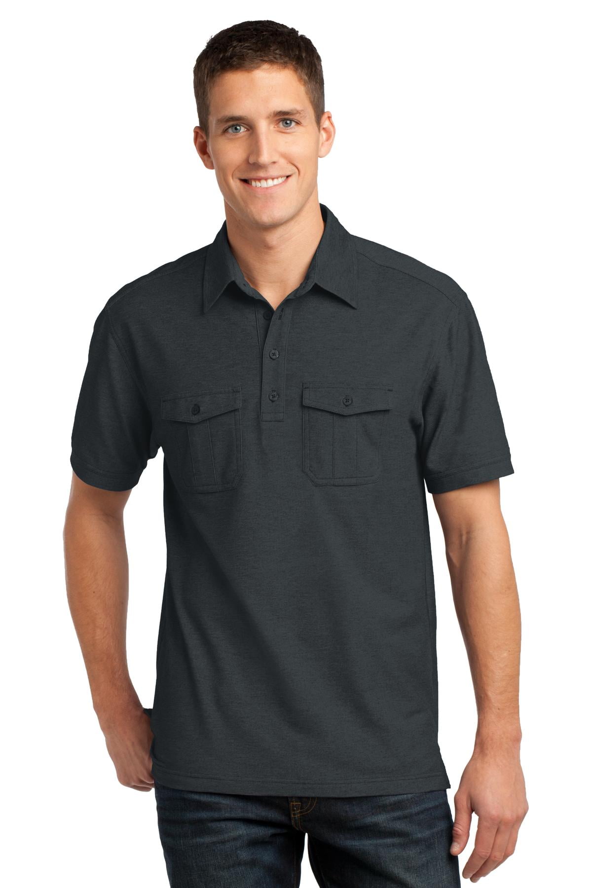 DISCONTINUED Port Authority ® Oxford Pique Double Pocket Polo. K557 ...