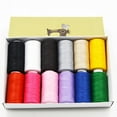2 Spool Polyester Jeans Sewing Thread for Sewing Machine 20S/2 Yellow ...