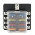8-Way Screw Nut Terminal Fuse Box Blade Fuse Block Holders with LED ... 8-Way Screw Nut Terminal Fuse Box Blade Fuse Block Holders with LED ...