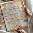 Affixzi Floral Affirmation Print, Inspirational Bedroom Print, Sunshine ...