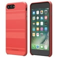 Case for iPhone 8 Plus, PureGear [Deep Coral] SoftTEK Slim Cover Liquid ...