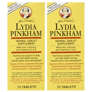 Lydia Pinkham Herbal Supplement Tablets, 150 Ct for Menstruation ...