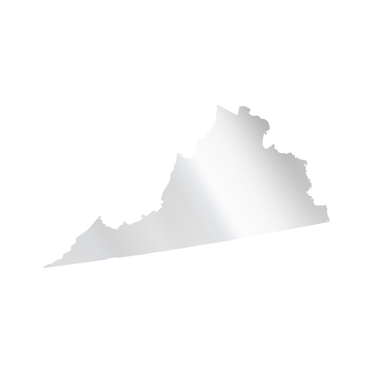 Virginia Shaped Sticker Decal Die Cut - Self Adhesive Vinyl ...