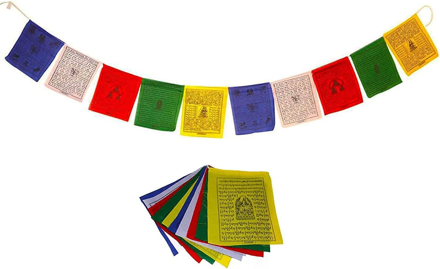 Nature's Own Tibetan Tranquil Wind Horse Lungta Prayer Flags ~ Handmade ...