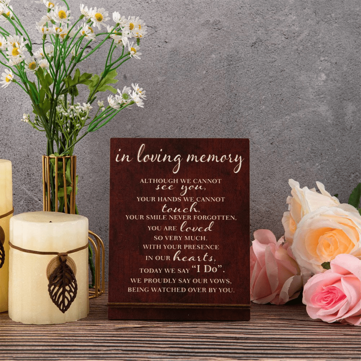 Saying for memory table at wedding | Honestweddingadvice.com