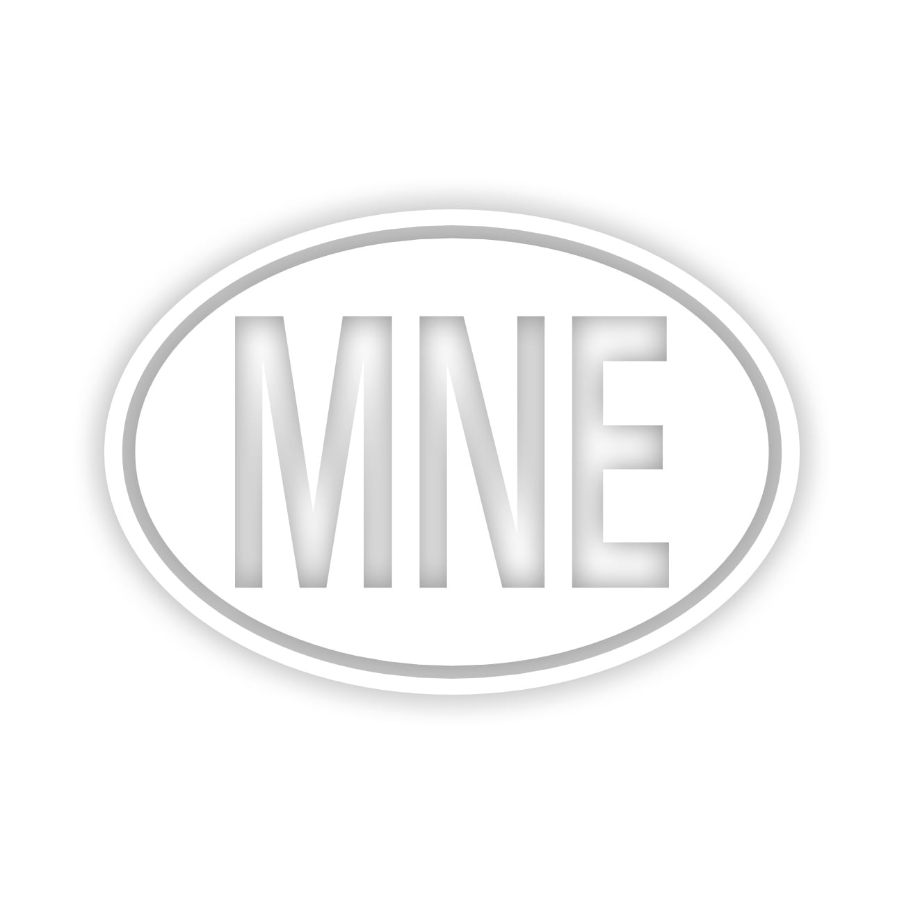 Montenegro Oval Sticker Decal Die Cut - Self Adhesive Vinyl ...