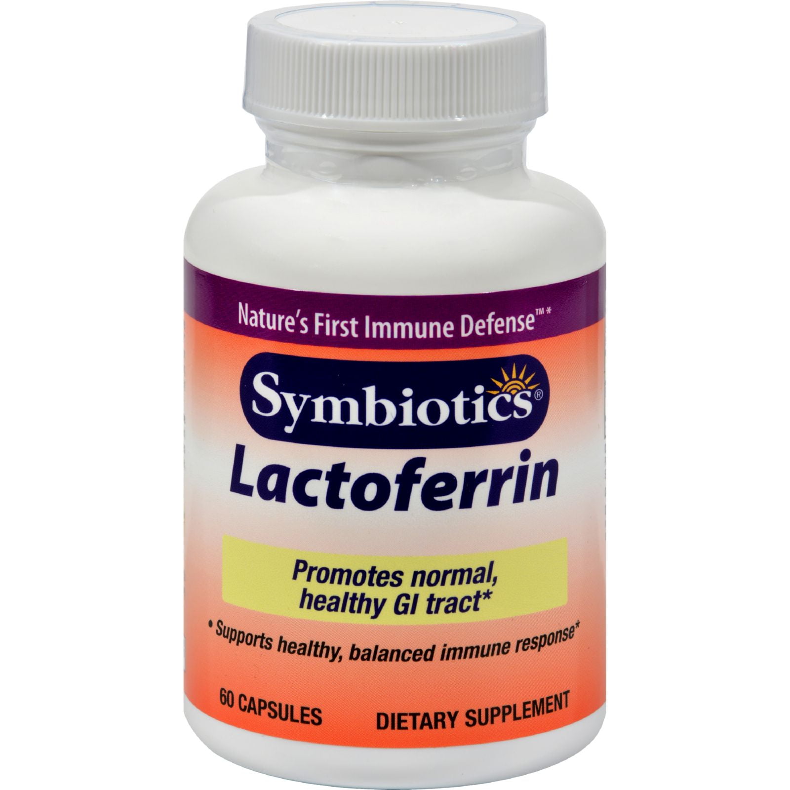 Symbiotics Lactoferrin 100% - 60 Capsules - Walmart.com - Walmart.com
