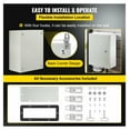 Electrical Enclosure Box 16x12x6", Carbon Steel Waterproof Box, IP66 ...