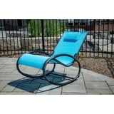 Vivere Wave Rocker on Ocean Blue with Dark Grey Aluminum Frame ...