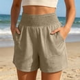 CAIVO Women Relaxed Fit High Waist Shorts For Casual Wide Leg Shorts ...