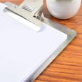 File Folder Metal Clipboard A4 Stainless Steel Board Organizer Binder ...