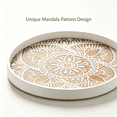 ACDANC Decorative Serving Tray Round: Farmhouse Coffee Table Decor Boho ...