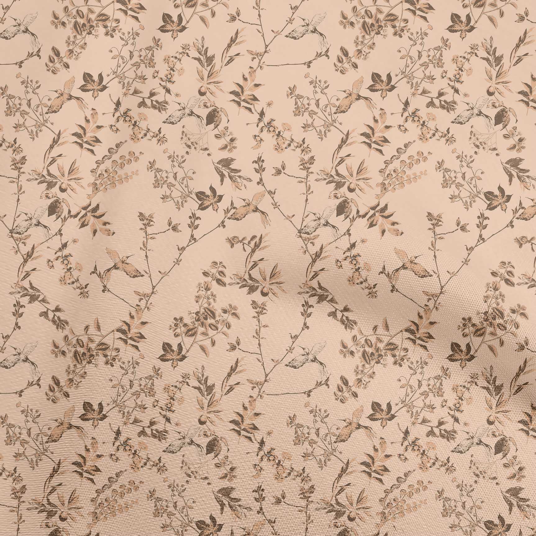 oneOone Viscose Chiffon Peach Fabric Tropical Dress Material Fabric ...