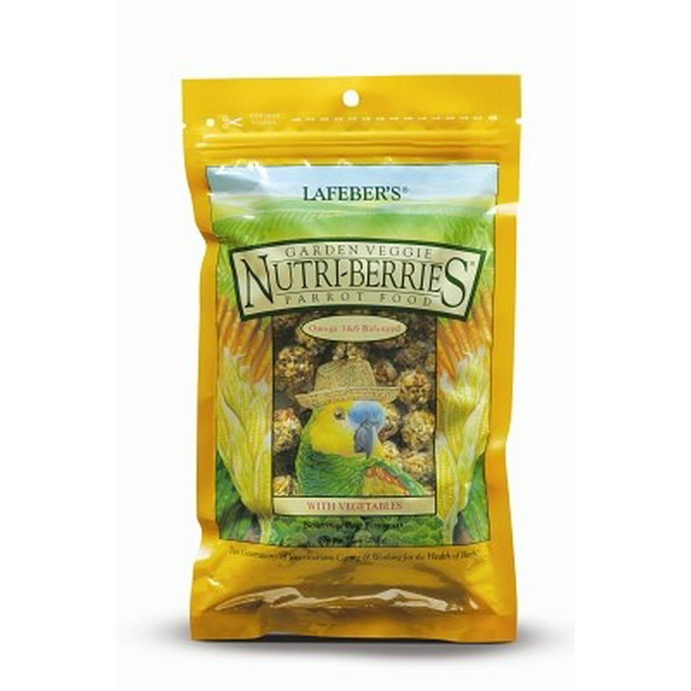 Lafeber Nutri-Berries Garden Veggie Parrot Bird Food, 10 Oz - Walmart ...