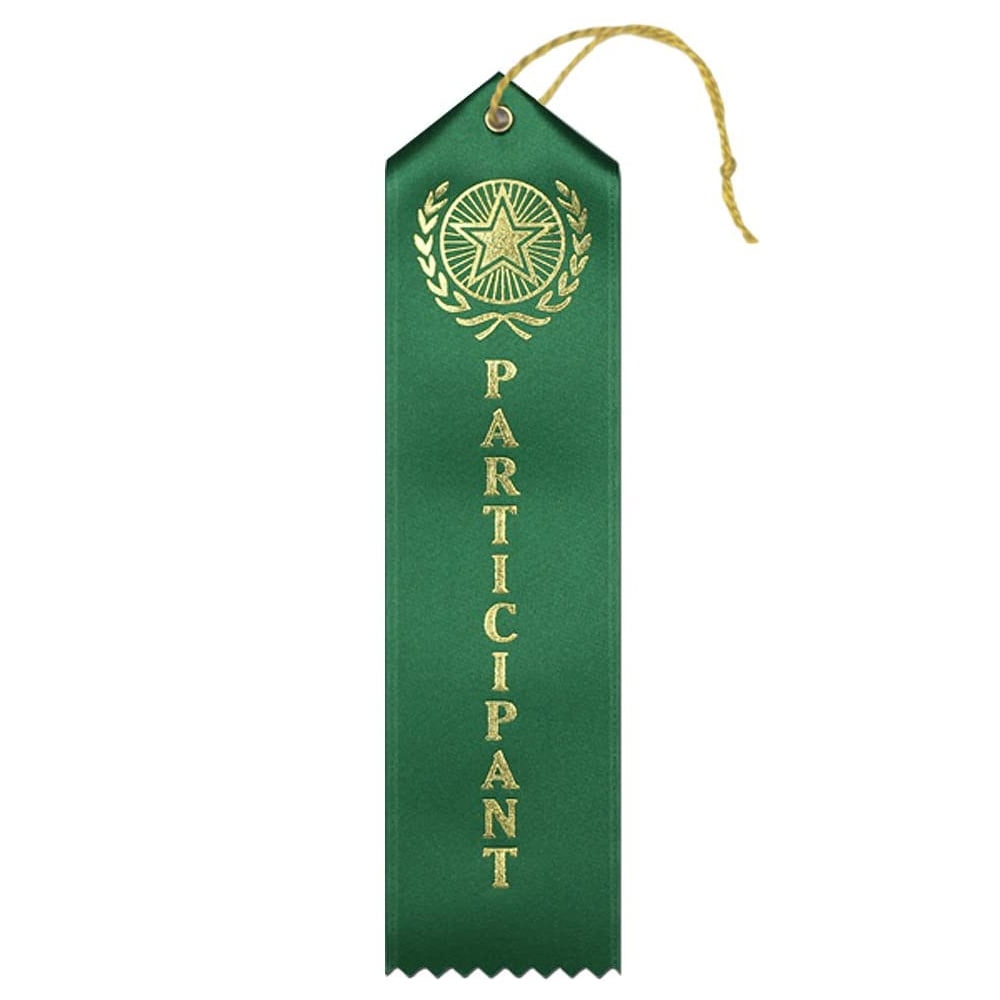 Ribbons Now Participant Award Ribbons (Green) 25 Count Value Pack ...